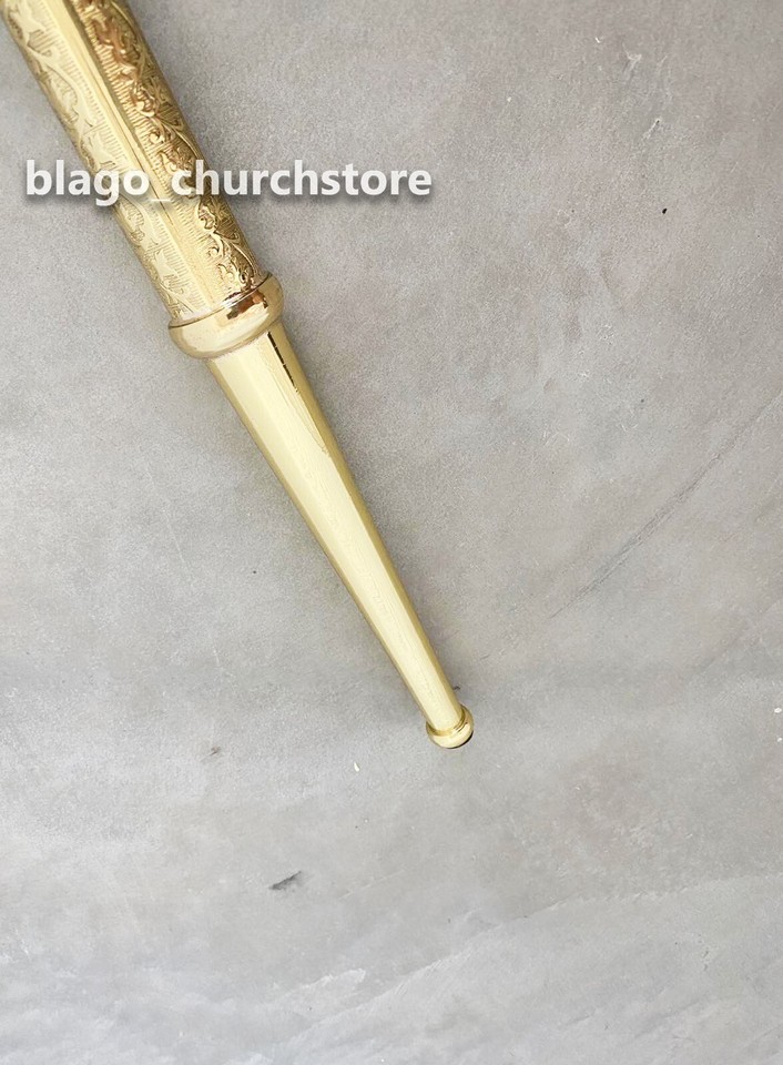 Stylish Orthodox Christian Brass Bishop's Abbot's Crosier Staff 59" | eBay