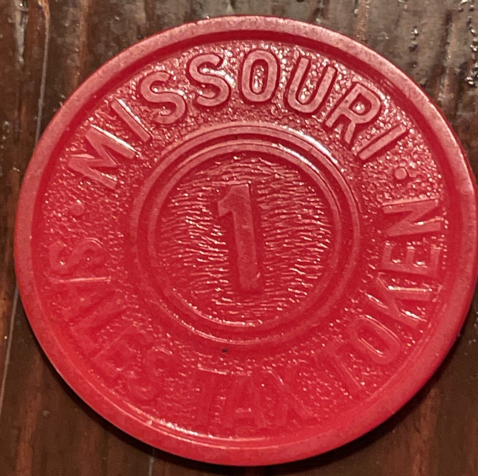 Vintage Missouri Sales Tax 1 Mill Red Plastic Token | eBay