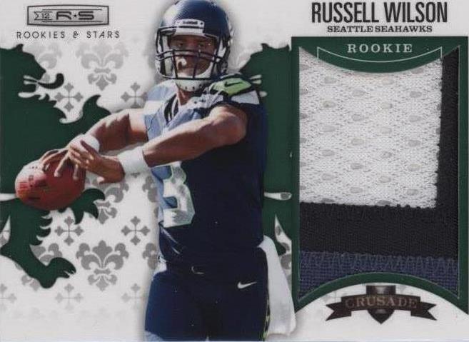 2012 Panini Rookies & Stars - Rookie Crusade Russell Wilson #5 Green ...