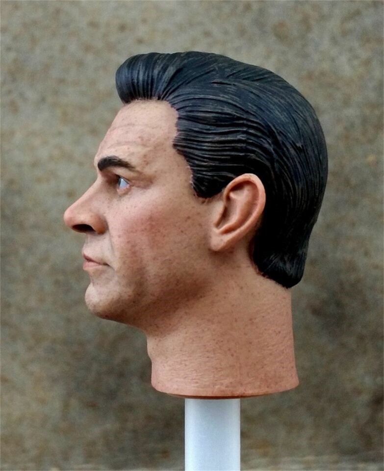 Young Sean Connery Movie Actor Head Carved 1/6 Scale DIY 12'' Action ...