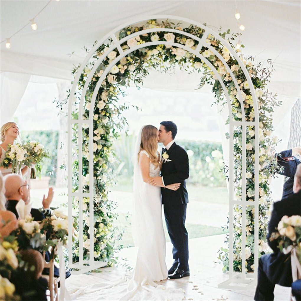 Wedding Bridal Floral Background Arch Outdoor Anti-rust Metal Garden ...