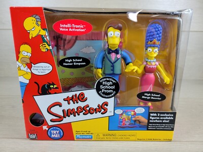 The Simpson’s High School Prom Homer & Marge Intelli-Tronic (Playmates ...