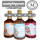 BUY 1 GET 1 50% OFF MARTHA STEWARTS Sugar Free Flavoring Syrup 1 LITER ...