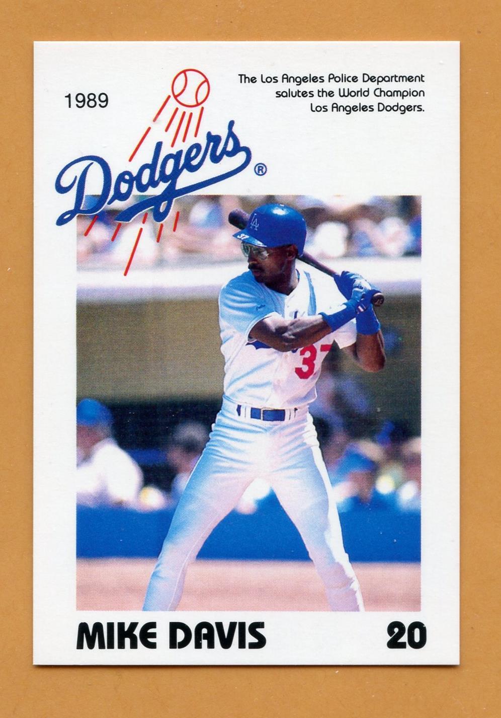 1989 Dodgers Police Baseball card # 20 Mike Davis | eBay