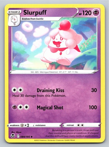 Slurpuff 084/195 Uncommon Silver Tempest Pokemon Card - NM Near Mint | eBay