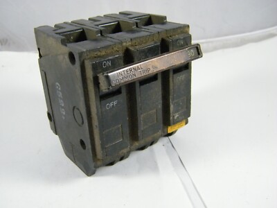GE TYPE THQL 3 POLE 90 AMP CIRCUIT BREAKER | eBay