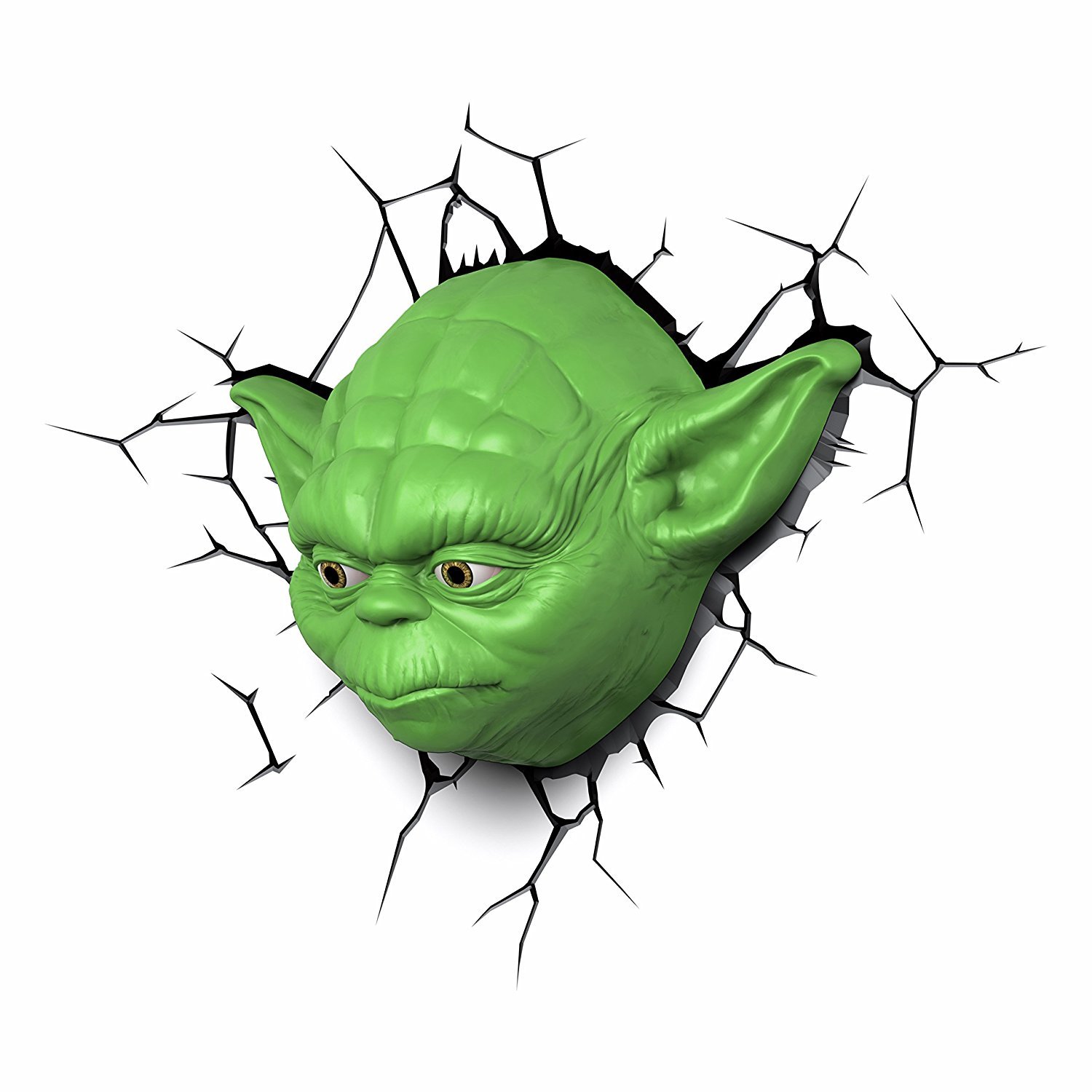 Star Wars Yoda Lamp Face 3D Deco LED Wall Light 3D Light FX | eBay