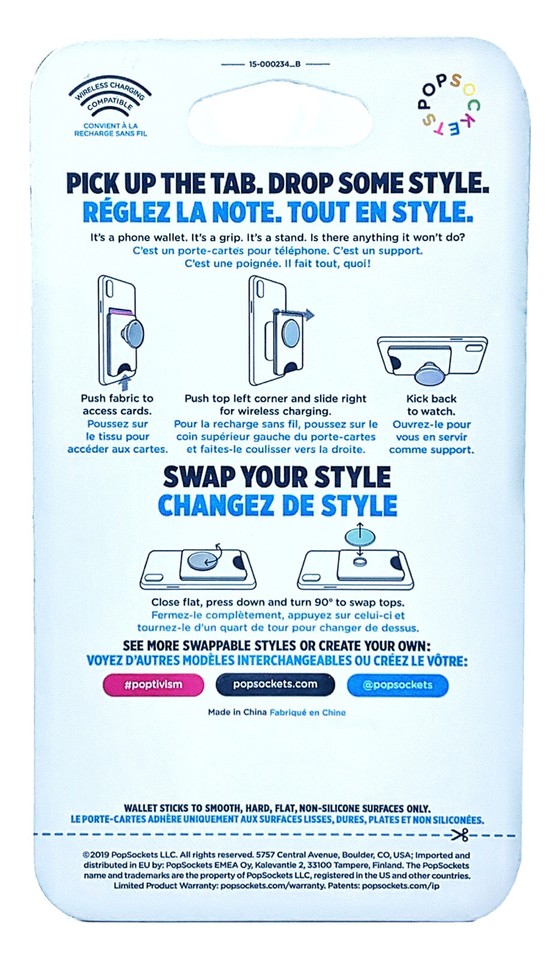 PopSockets Popwallet Plus Disney Characters CC ID Holder PopWallet+ Pop ...