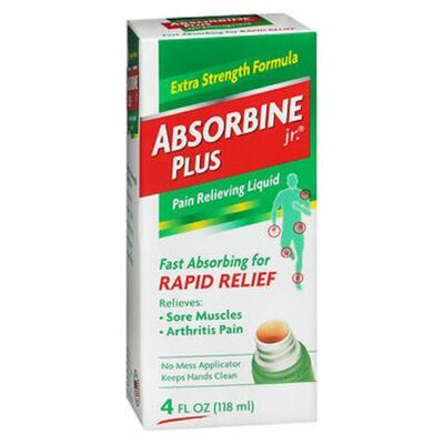 Absorbine Jr Plus Pain Relieving Liquid 4 Oz By Absorbine Jr ...