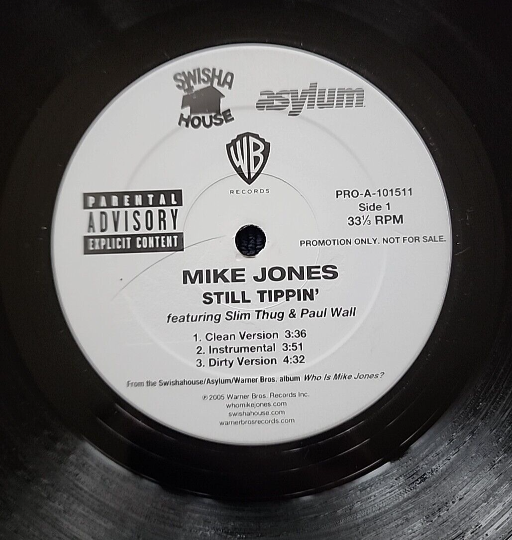 Mike Jones promo Still Tippin' Pro 101511 2005 Slim Thug & Paul Wall VG ...