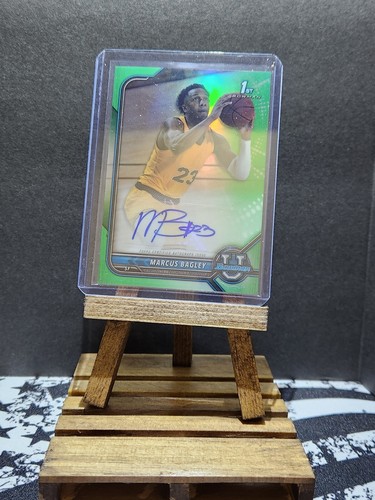 Marcus Bagley 2022 TOPPS 1st Bowman U Green Refractor Auto 10/99 | eBay