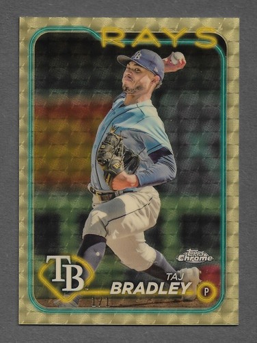 2024 Topps Chrome Baseball #83 Taj Bradley SUPERFRACTOR Parallel 1/1 ...