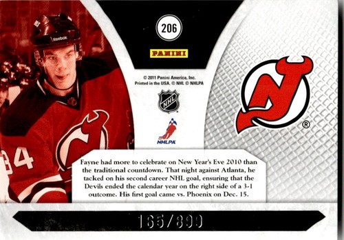 2010-11 Panini Luxury Suite Rookie Mark Fayne RC /899 New Jersey Devils ...