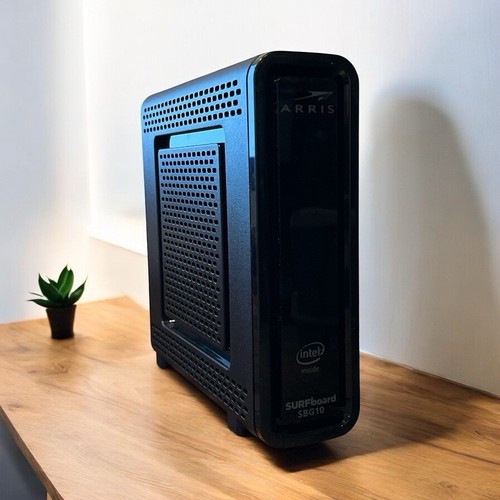 ARRIS Surfboard SBG10 Wi-Fi Cable Modem 16x4 DOCSIS 3.0 No Cords ...