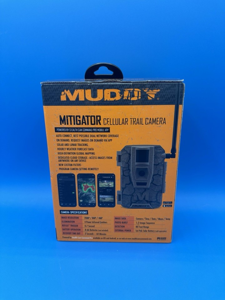 NEW Muddy MITIGATOR 20MP 80ft Cellular Trail Camera MUD-MTGTR-W Brown ...