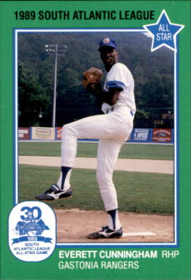 1989 South Atlantic League All-Stars Grand Slam #43 Everett Cunningham ...