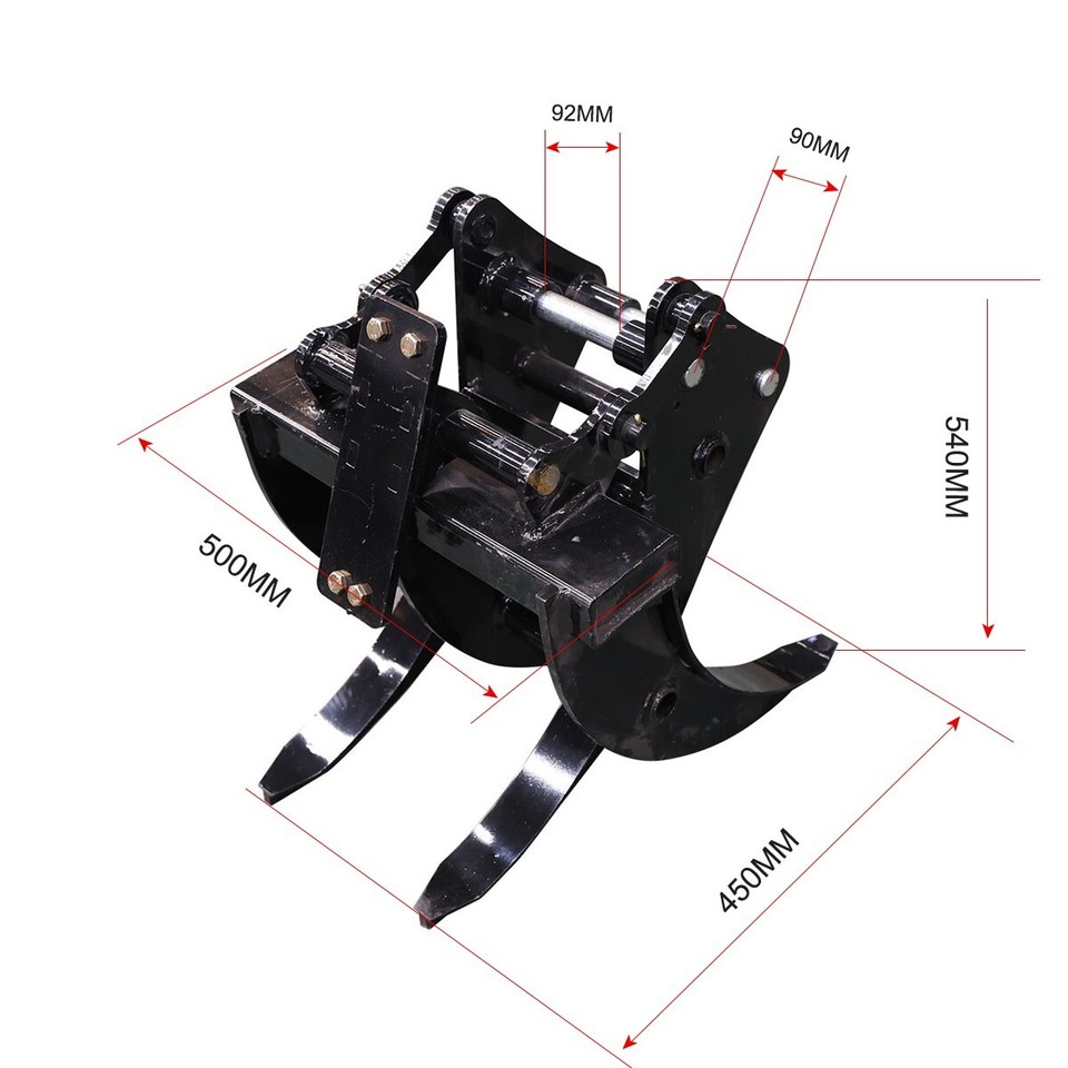 Rippa Log Grapple Fits Mini Excavator 1 Ton Small Digger USA Stock | eBay