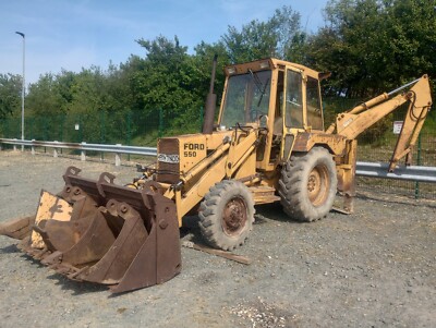 Ford 550 Digger £4500+Vat 4wd Back Hoe Loader 3in1 5 Bukts Grab Q-hitch ...