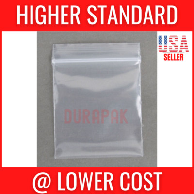 500 4 Mil 12x15 Zip Reclosable Lock Poly Zipper Seal Bag Industrial or ...