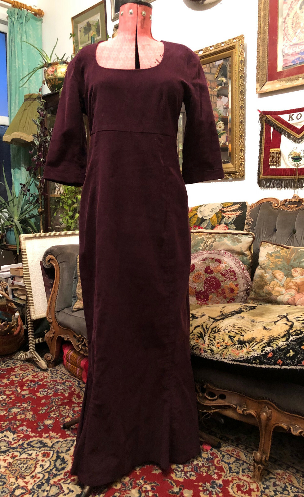 Droopy & Browns, Angela Holmes Purple Corduroy Full L… - Gem