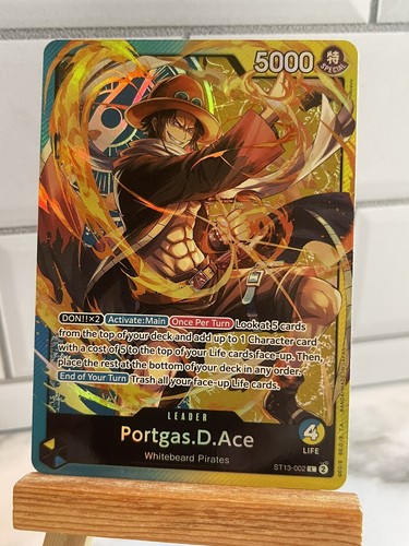 Portgas.D.Ace - ST13-002 - Leader - Foil - NM - English - One Piece ...