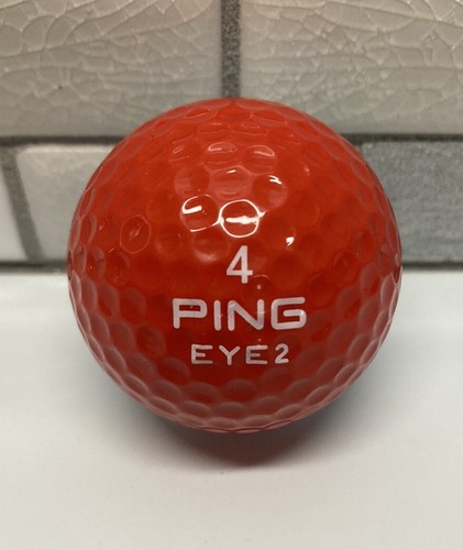 Vintage PING Eye 2 Golf Ball Two Tone Red and White "NEBRASKA" | eBay