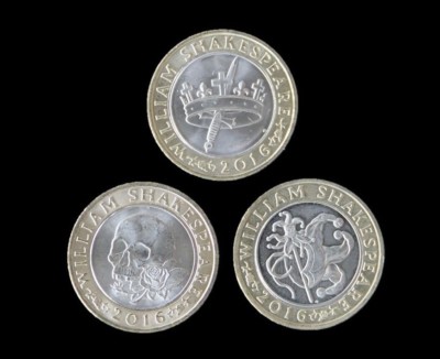 Full Set of Uncirculated Shakespeare £2 Two Pound Coins - Choose Your ...