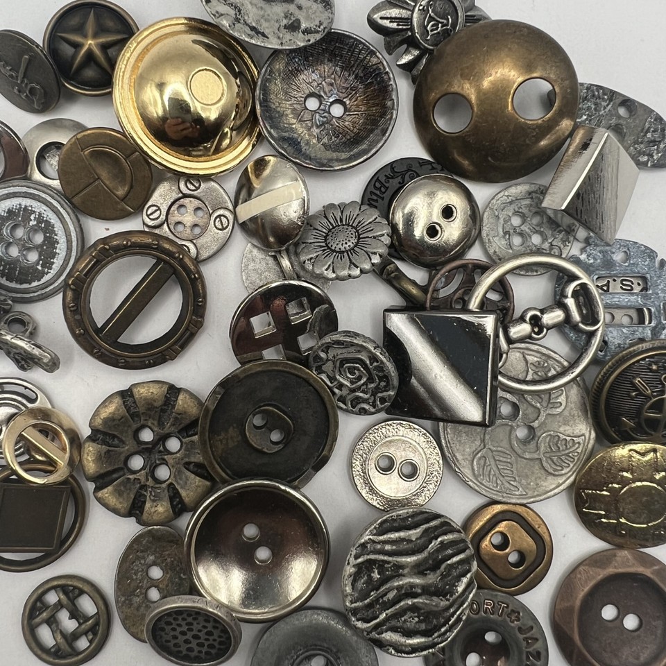 200 RARE MIXED LOT Of Metal Buttons OLD-VINTAGE & NEW | eBay