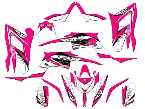2013-2020 RAPTOR 700 13 FLY Pink Senge Graphics Kit Compatible with ...