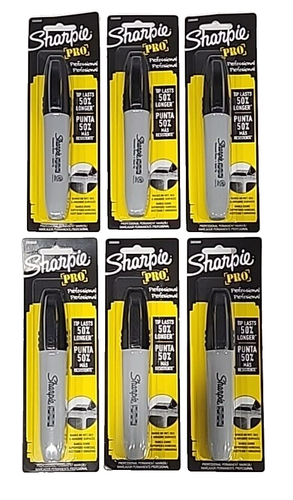 Sharpie Professional Chisel Tip Permanent Marker Wet, Oily Surfaces ...