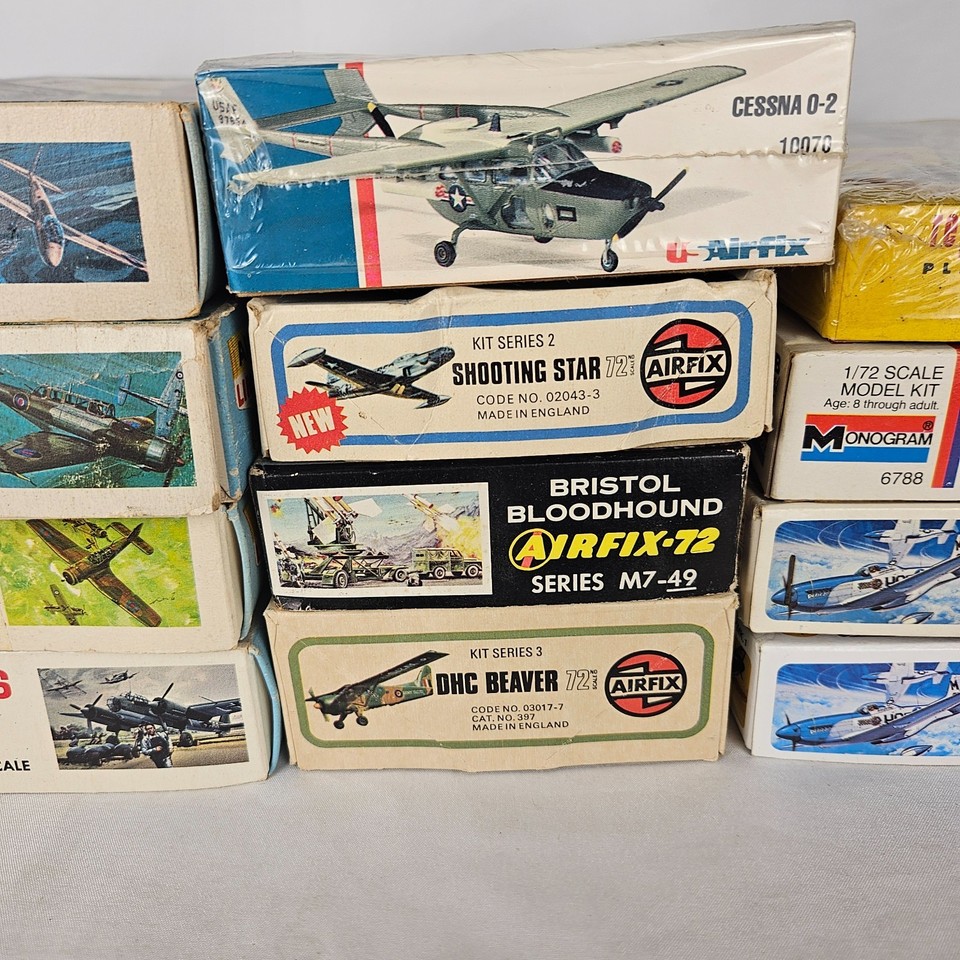 12 Aircraft Plane 1/72 Scale Plastic Model Kits Air Lines Airfix ...