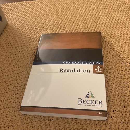 Becker CPA Exam Review Book Regulation V1.1 | eBay