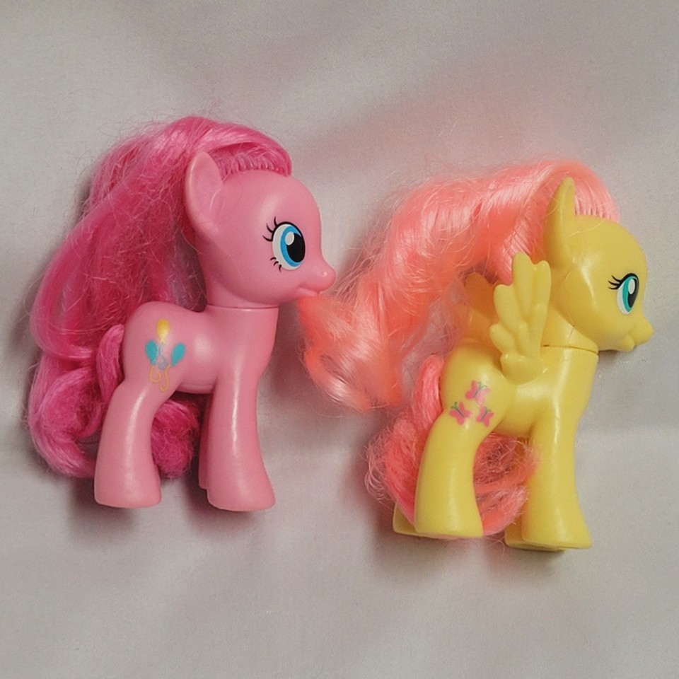My Little Pony G4 Brushable Lot Fluttershy & Pinkie Pie 2013 TRU ...