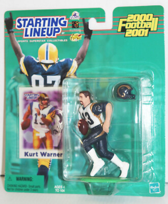 Kurt Warner - St Louis Rams 2000 2001 Starting Lineup NFL Figure (Blue ...