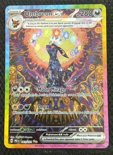 UMBREON EX 2025 POKEMON PRISMATIC EVOLUTIONS SIR SPECIAL ILLUSTRATION ...