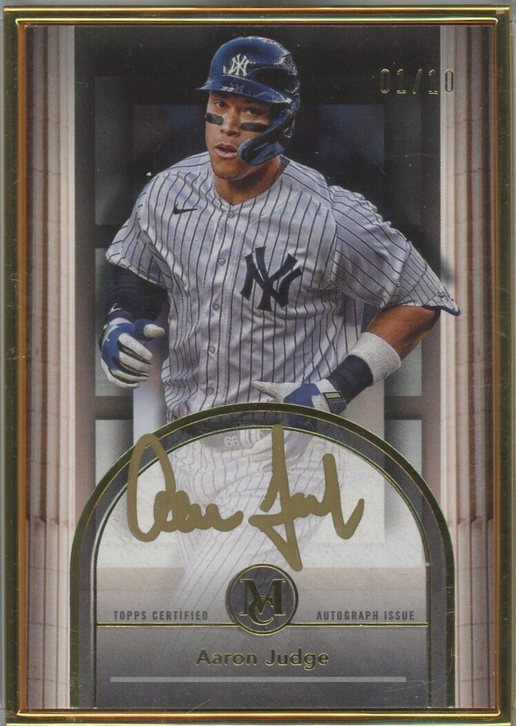2024 Topps Museum Collection - Museum Framed Autographs Aaron Judge # ...