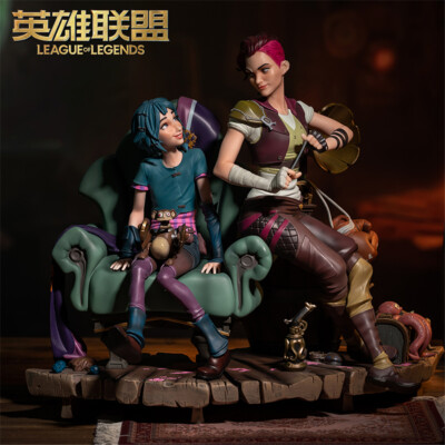 Official Arcane: League of Legends Vi & Jinx Figure Statue Collection ...
