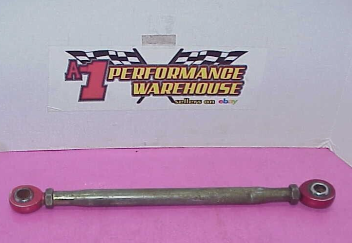 AFCO 12" Swedge Tube Rod with Red Anodized Aluminum 5/8" Rod End Heims ...