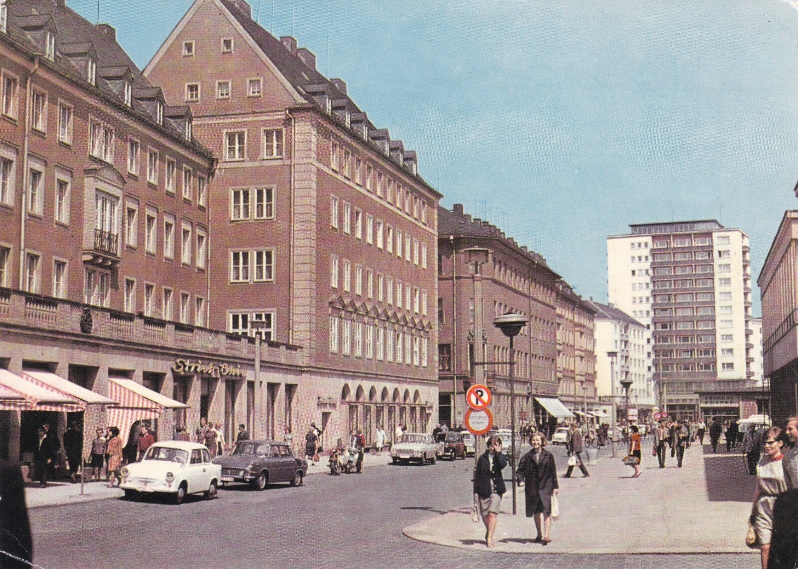Ansichtskarte Postkarte Karl Marx Stadt Innere Klosterstraße AK | eBay.de