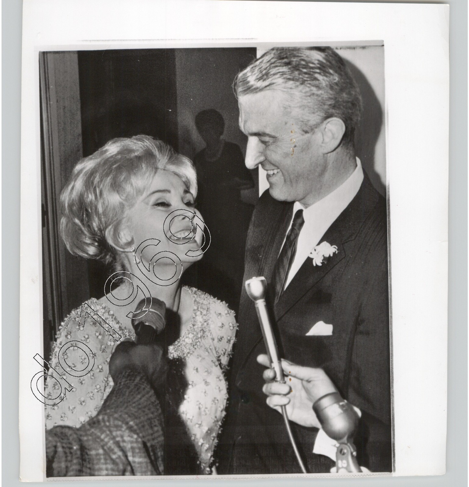 Socialite ZSA ZSA GABOR with Texas Husband HOLLYWOOD Vintage 1966 Press ...
