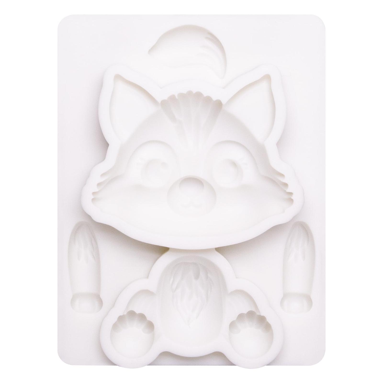 Fondant Mold 3.5" Wolf Woodland Animal Cake Topper for Cupcake ...