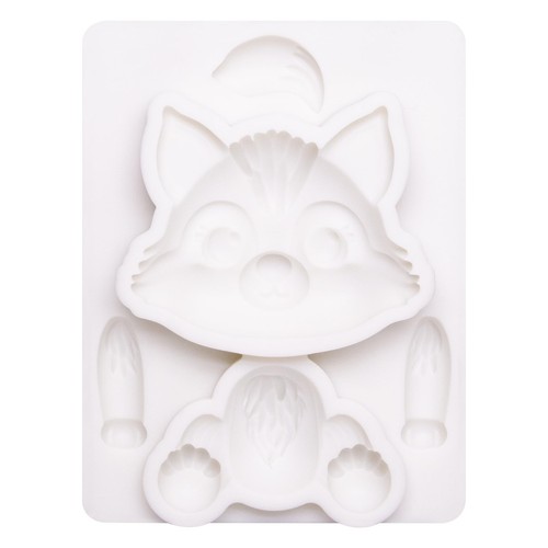 Fondant Mold 3.5" Wolf Woodland Animal Cake Topper for Cupcake ...