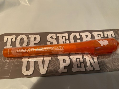 Top Secret UV Pen Invisible Ink Pens Spy Pen with UV Light Magic Spy ...