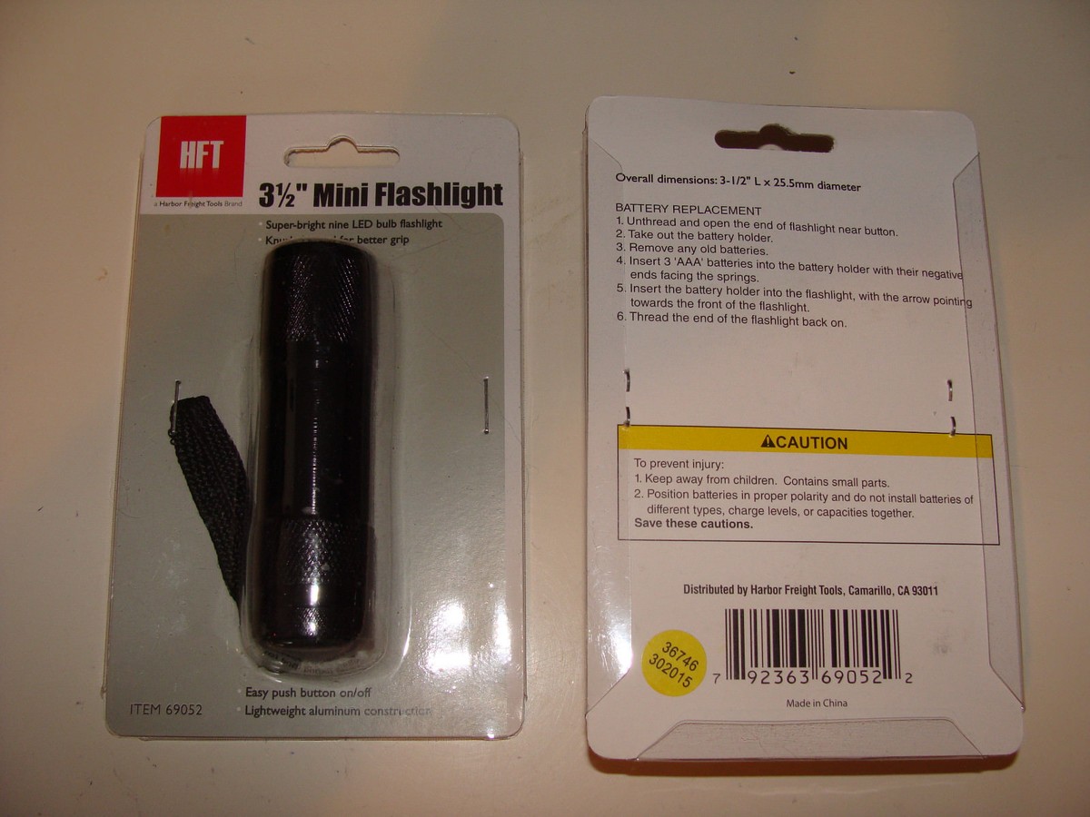 Plastic Mini Flashlights 4" Mini Halloween Jack O' Lantern Plastic