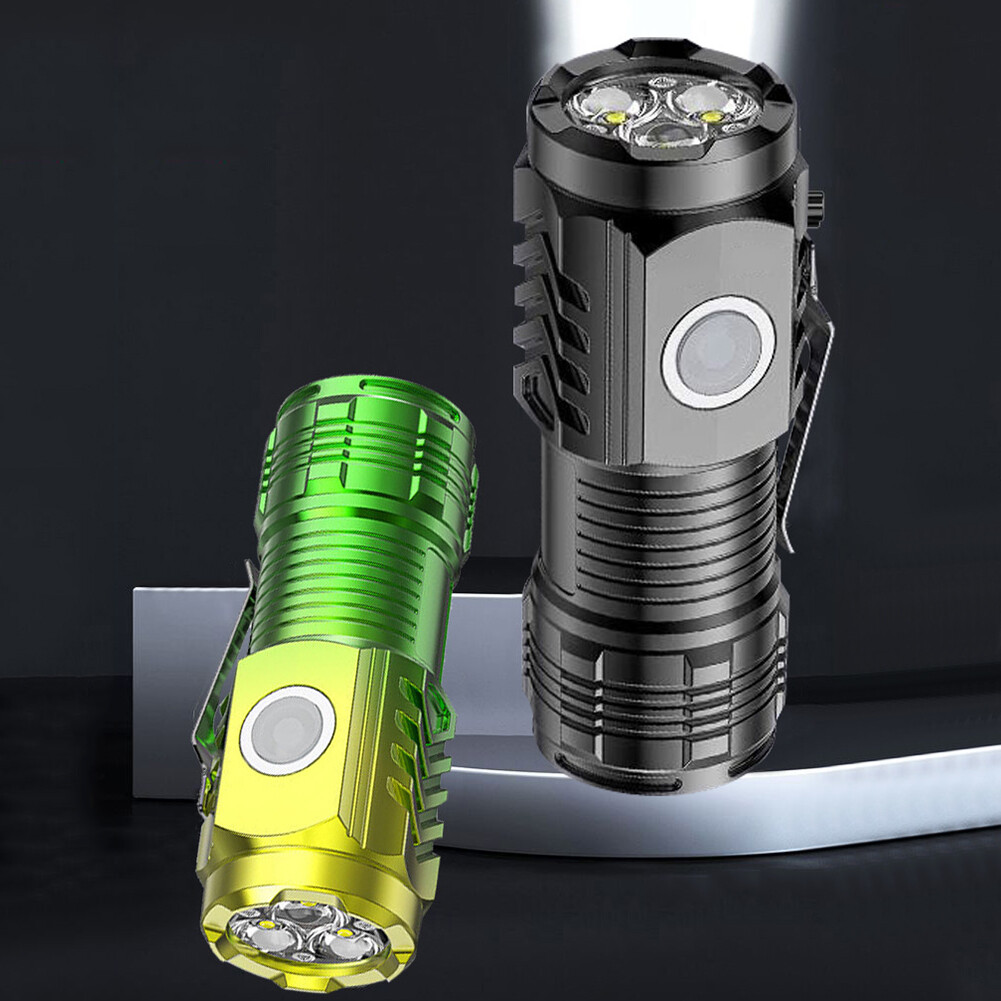 3 LED Lightweight Work Light Anti Slip Portable Flashlight for Camping ...