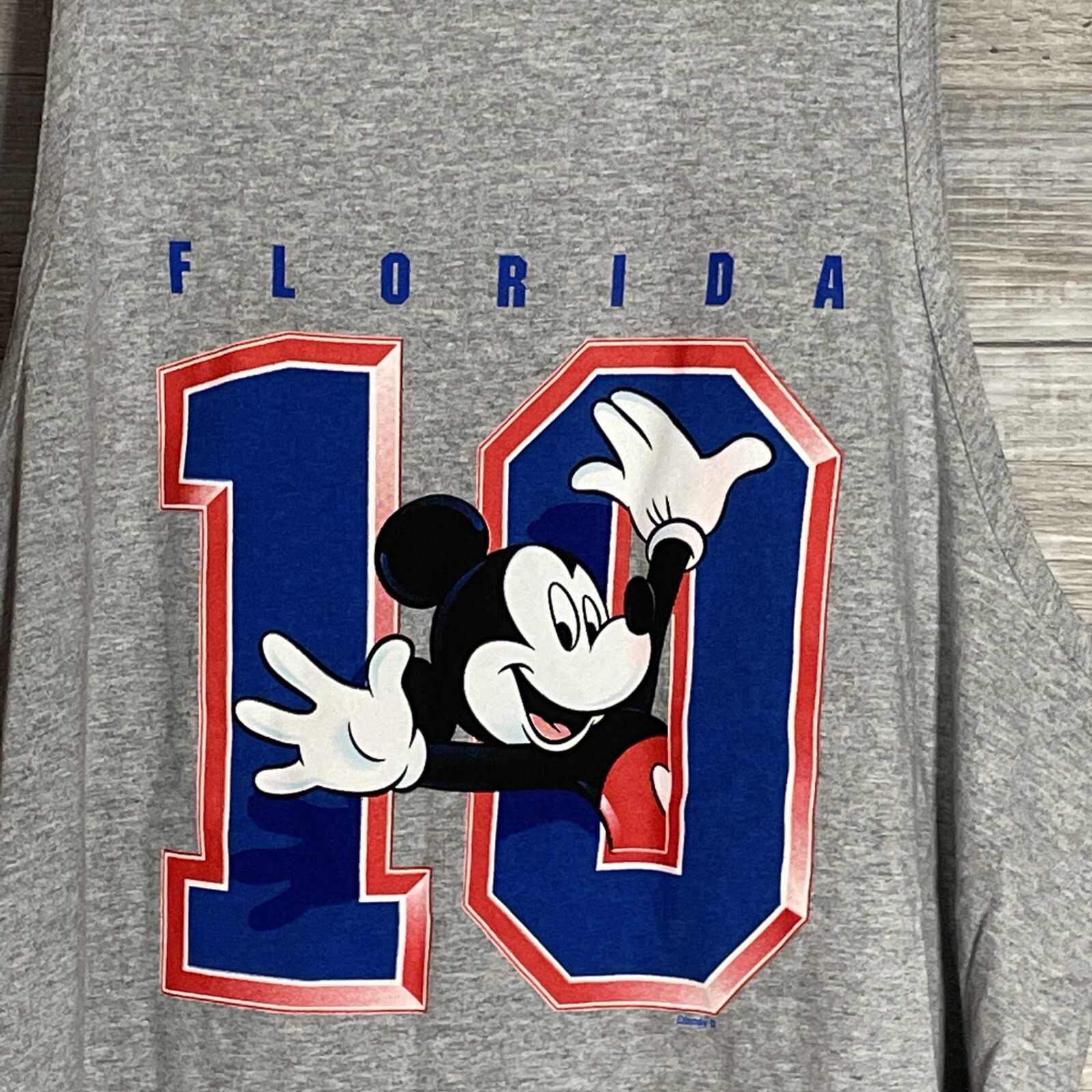 Vintage Disney Muscle Mickey Mouse Gray Tank Top Flor… - Gem