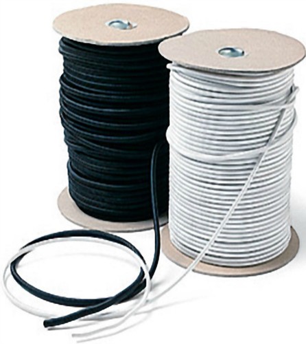 CORDON ÉLASTIQUE CHOC ÉLASTIQUE 2,5 MM DE LARGE, NOIR OU BLANC ...