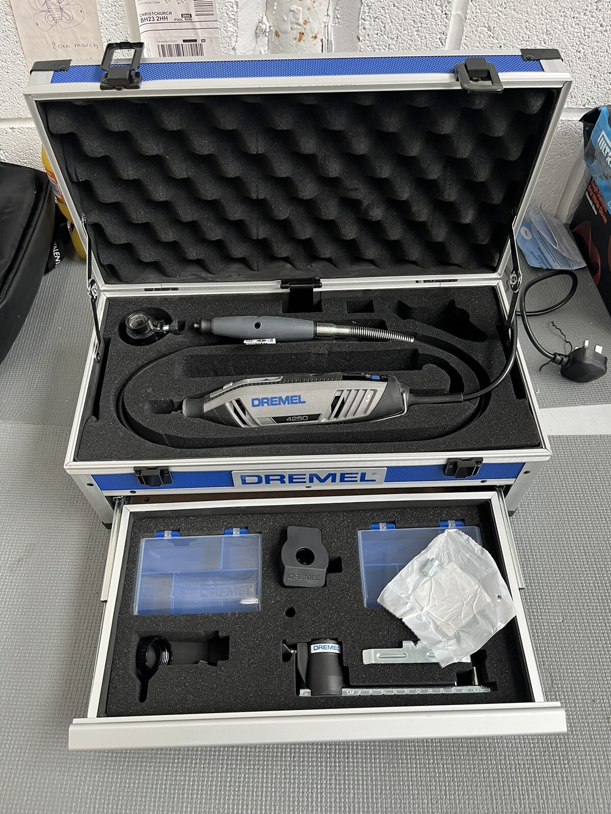 Dremel 4250 Rotary Tool Platinium Kit Multi Tool 6 Attachments 4250-6/ ...