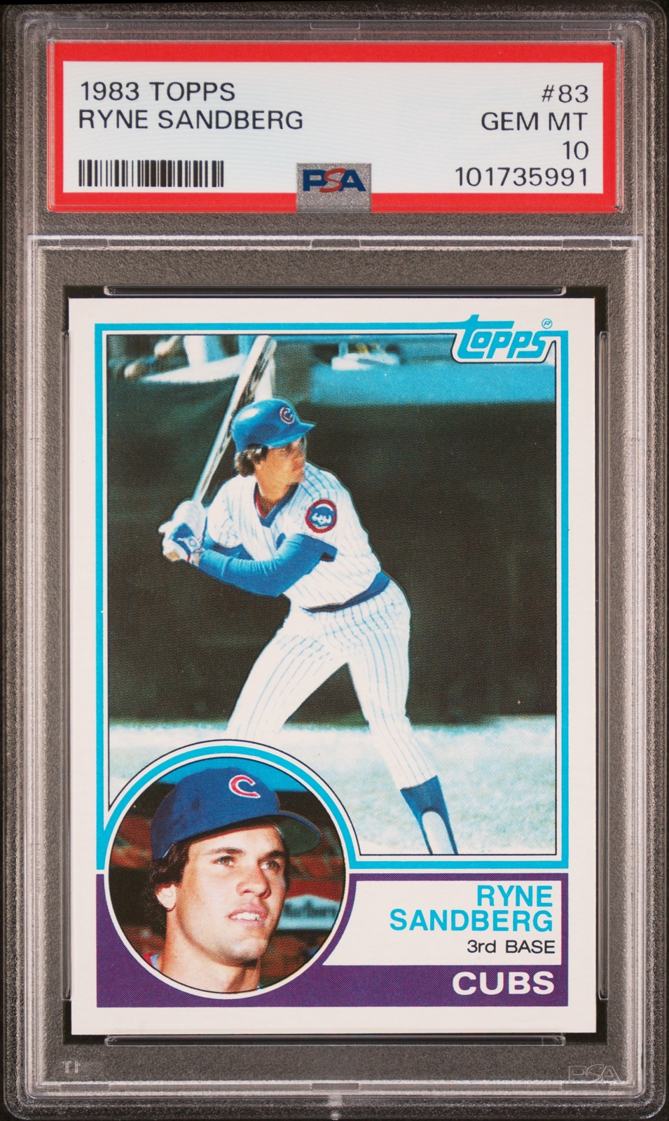 1983 TOPPS #83 RYNE SANDBERG ROOKIE RC PSA 10 | eBay