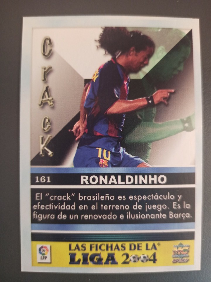 MUNDICROMO 2003 2004 03 04 RONALDINHO Barcelona Rookie Card RC #161 1st ...